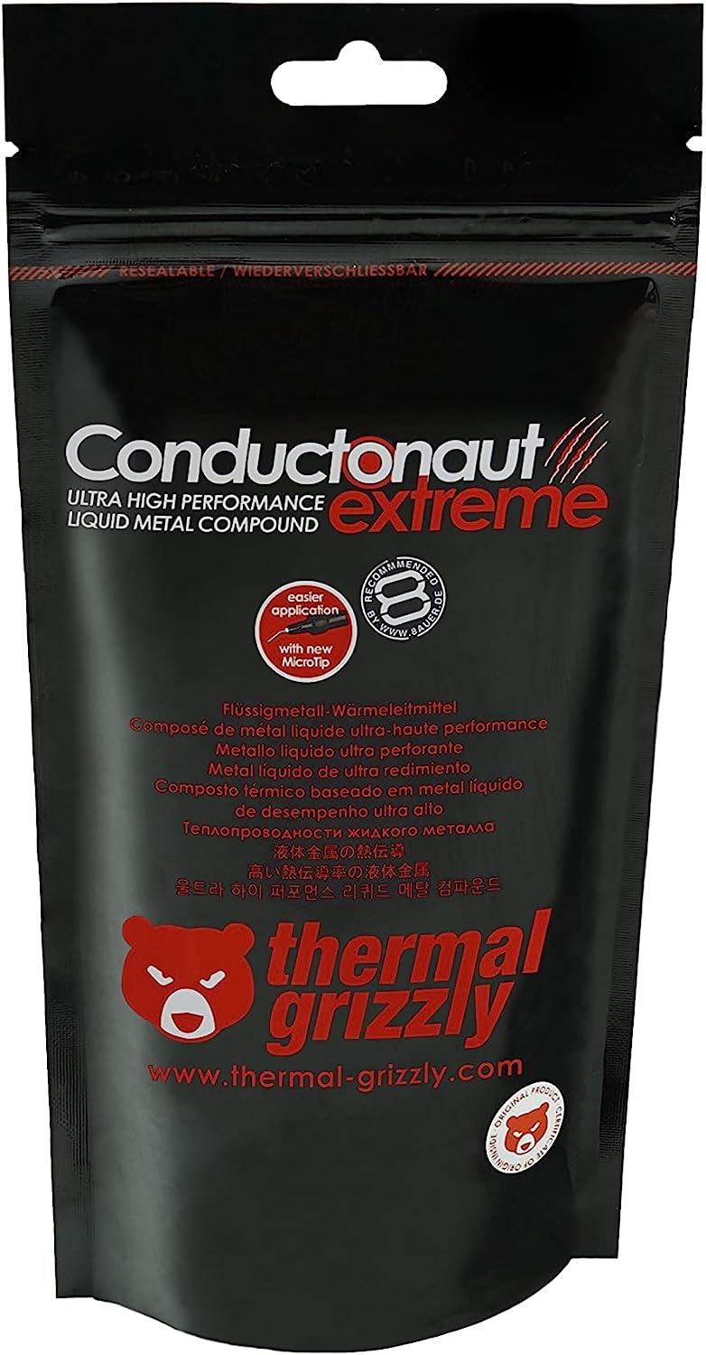Thermal Grizzly Conductonaut Extreme Thermal Grease - 1 Gram | Astral Labs Thermal Grizzly Conductonaut Extreme Thermal Grease - 1 Gram | Astral Labs